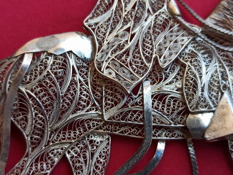 RARE Silver Filigree Handmade Horse Rider Sterling Silver - Etsy