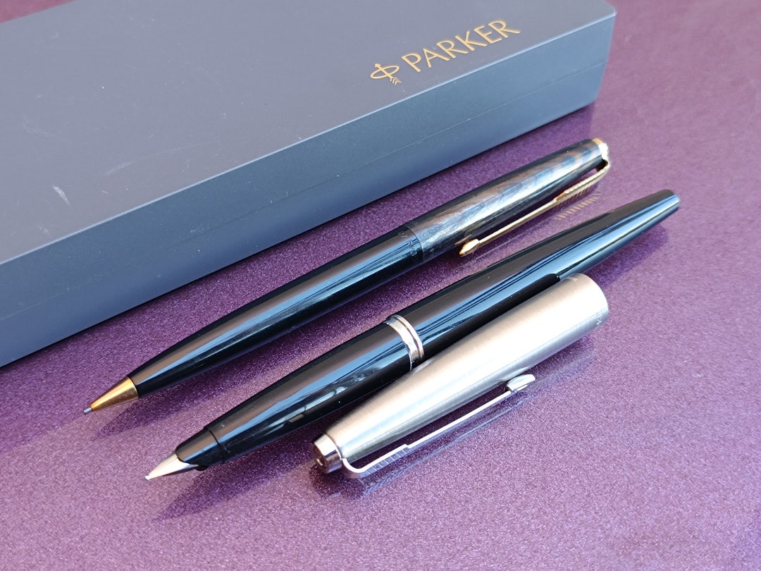 1980s Parker Ballpoint Pen and Pencil, Vintage Ballpoint Pen, Vintage ...