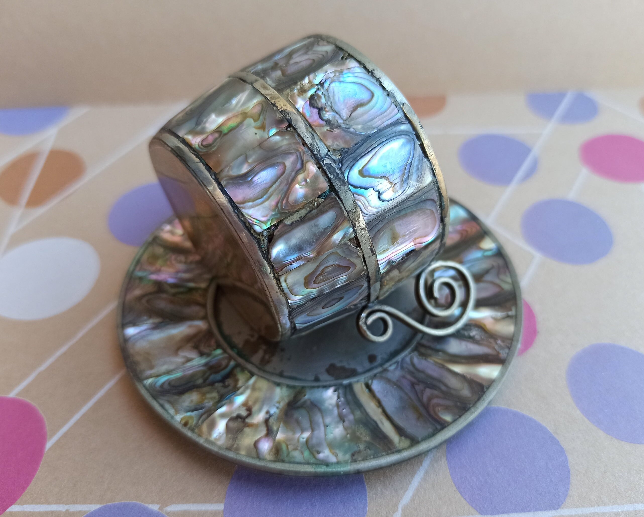 1950 Mother of Pearl Handmade Tea Set Cup and Plate Mother - Etsy
