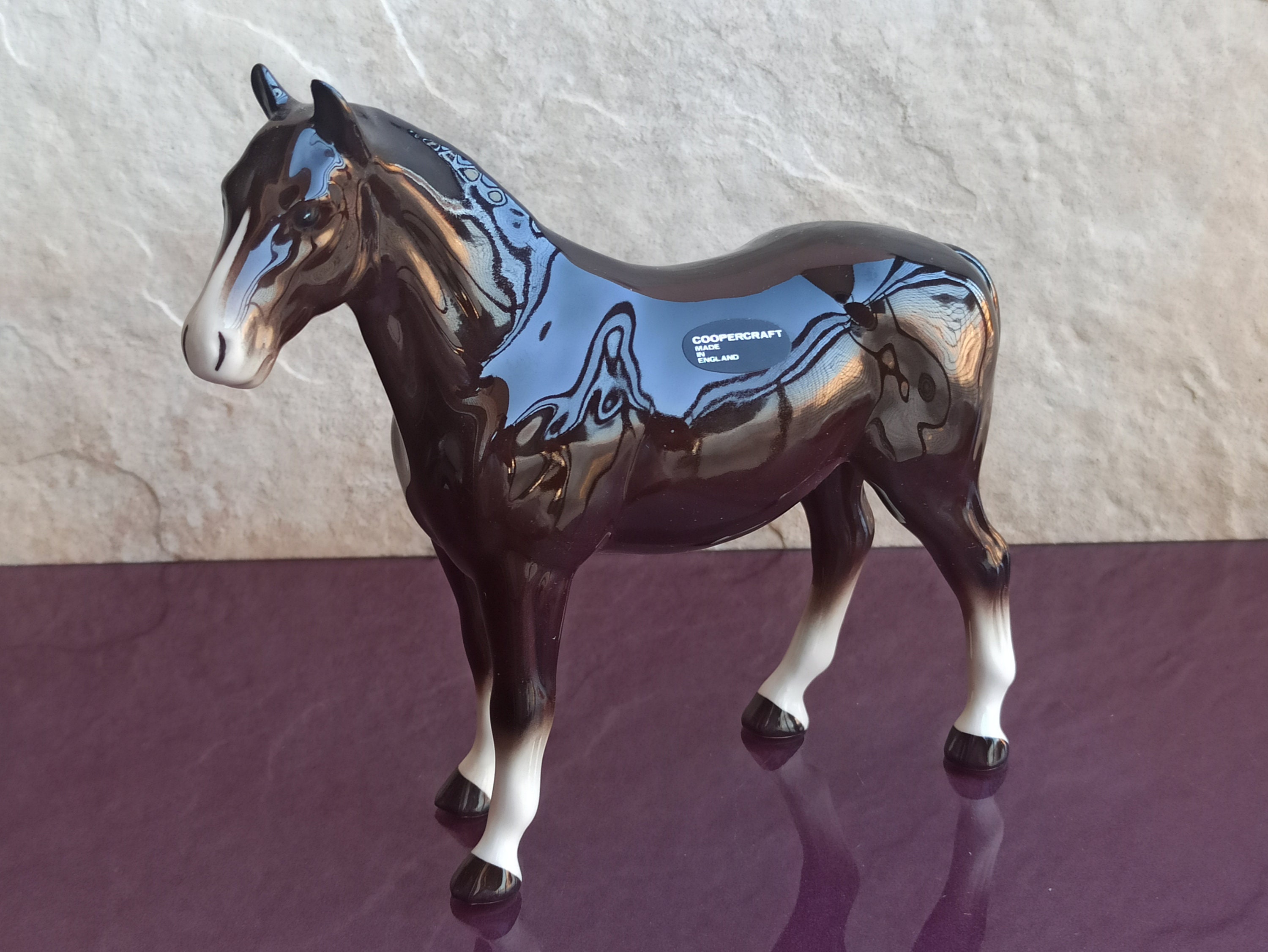 Coopercraft Horse Figurine, Horse Figure, Porcelain Horse, Collectible ...