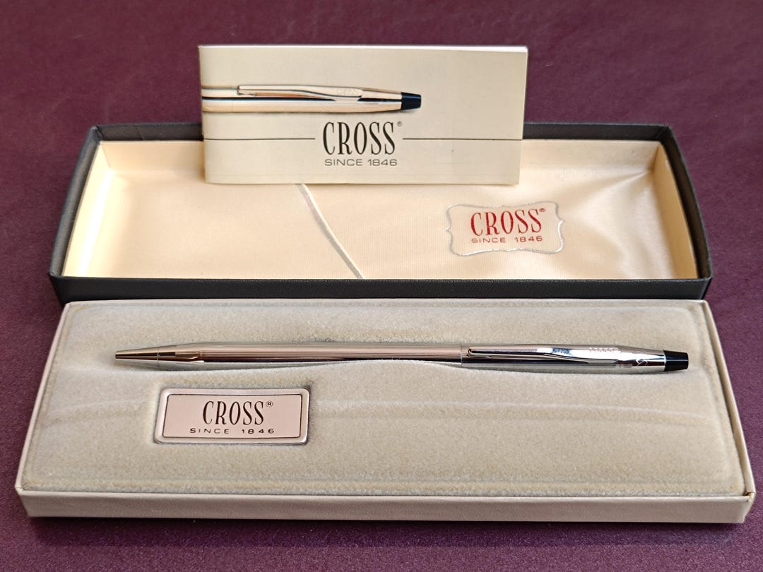 1980s CROSS Certificated Ballpoint Pen, Cross Ballpoint Pen, Vintage ...