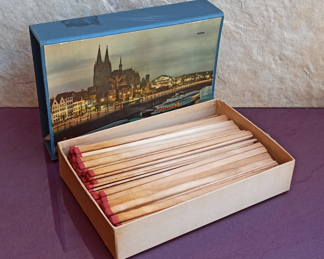 Grande boîte d'allumettes RARE, allumettes de collection de Cologne ...