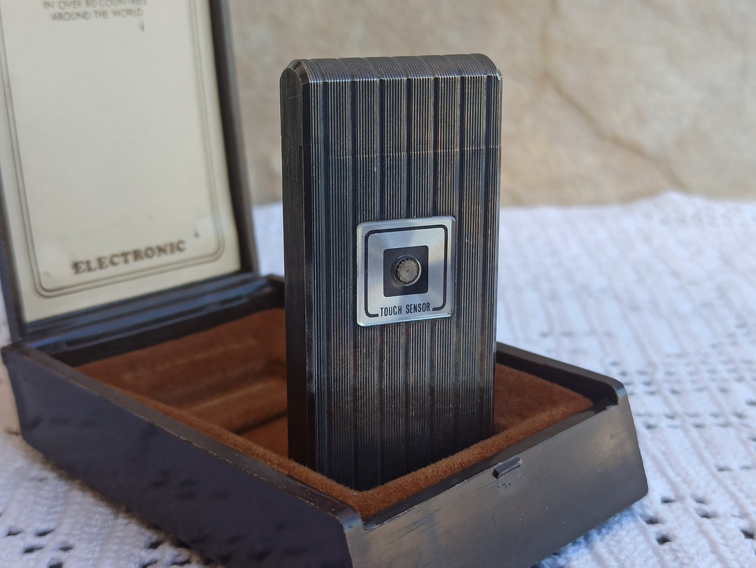 WIN Electronic Vintage Gas Lighter, Silver Plated Lighter, Untested ...