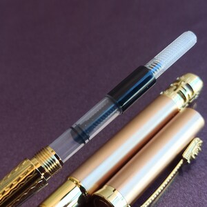 Dragon Fountain Pen, Genius Iridium Gold Plated Fountain Pen, Vintage ...