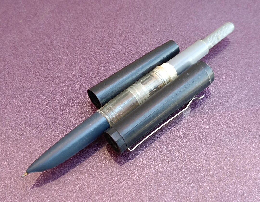 1980s USSR Fountain Pen, Collectible Pen, Gift Pen, Gray Fountain Pen ...