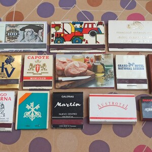 Set of 13 MATCHBOX 1980, Antique Matches, Various Design, Made in Spain ...