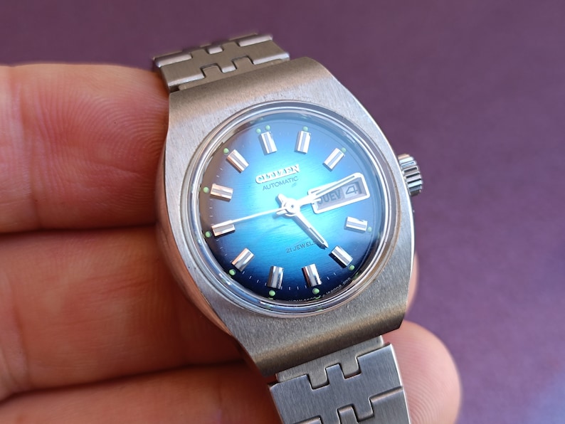1980 Citizen Automatic Watch, Mechanical Watch, Vintage Mens Watch ...