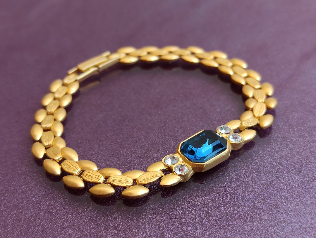 Vintage Gold Plated Bracelet, Retro Gold Plated Bracelet, Gold Filled ...