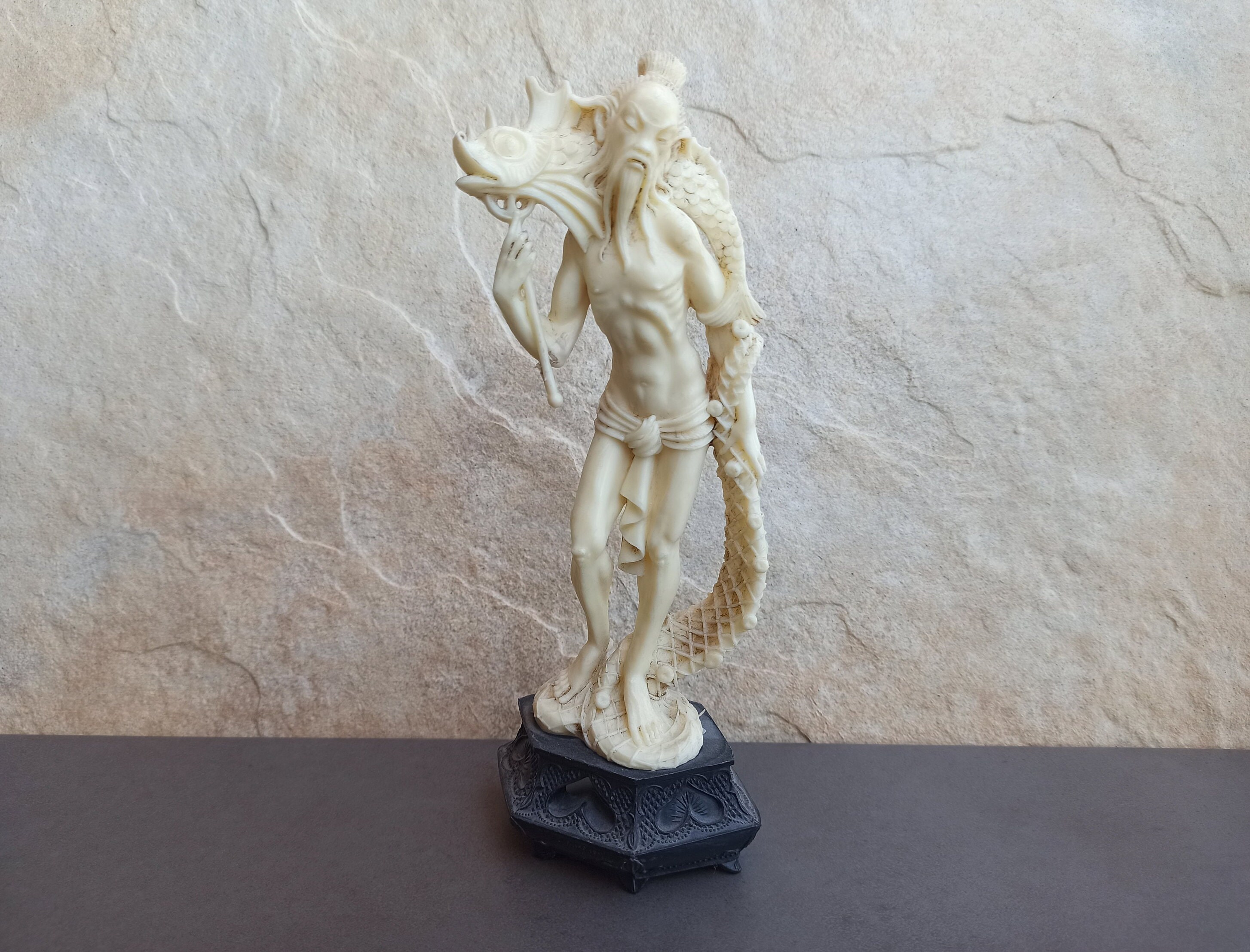 Vintage Asian Statue Depose Italy Fontani Antique Asian - Etsy