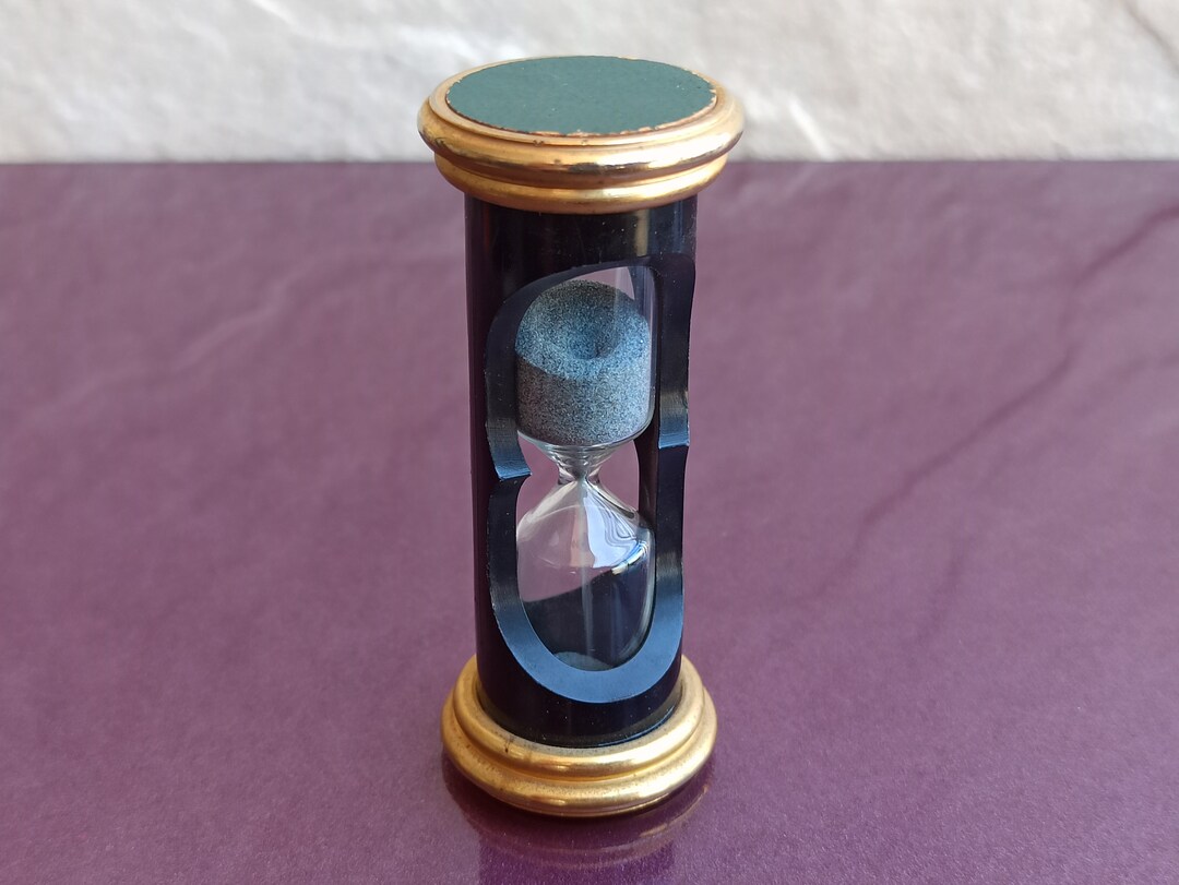3 Minutes Bronze and Plastic Hour Glass, Gray Sand Timer, Hour Glass ...