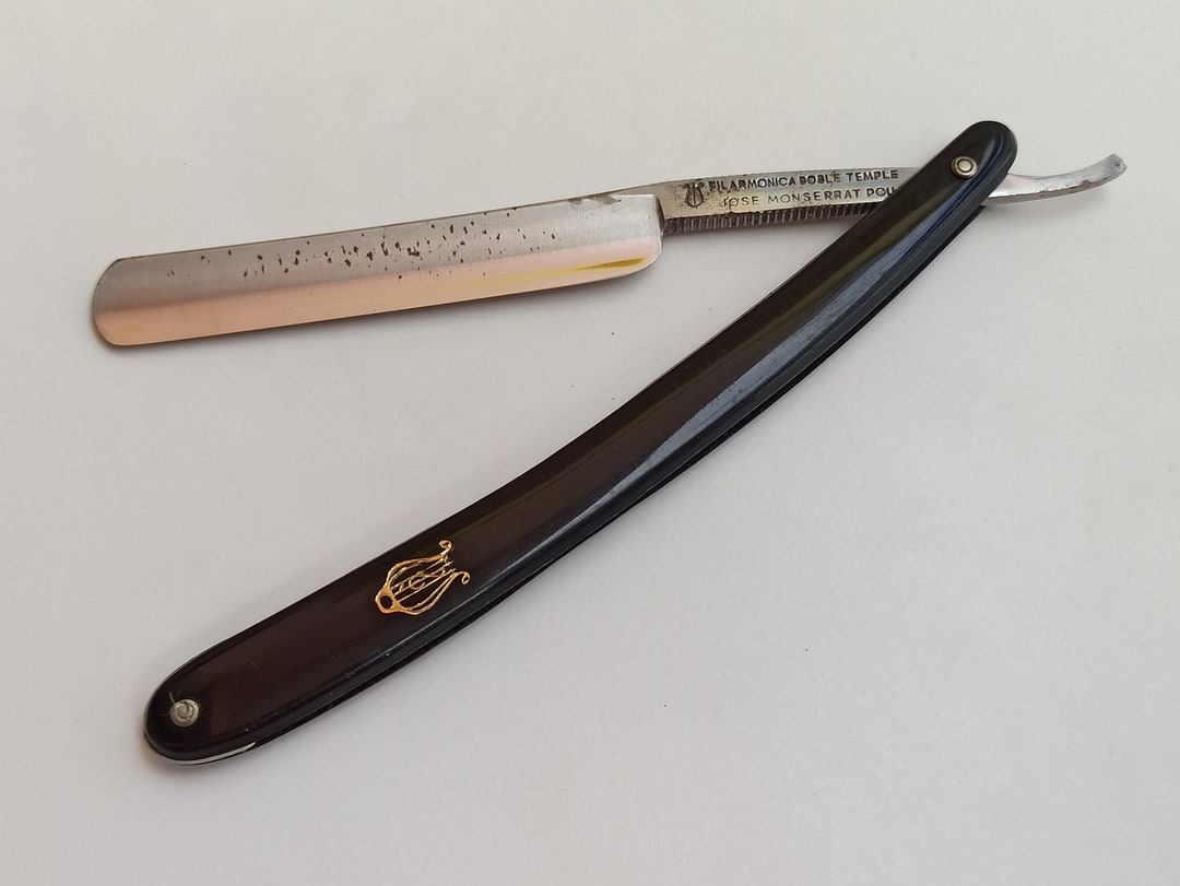 1950 Razor FILARMONICA DOBLE TEMPLE, Jose Montserrat Pou, Barber Hand ...