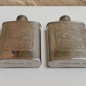 Jack Daniels Flask, Vintage Flask, Jennessee Whiskey, Vintage Whiskey ...