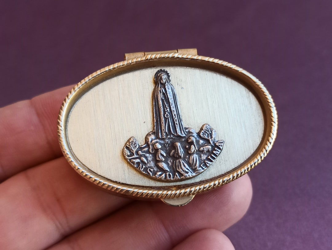 1970 Lady Fatima Pill Box, Nossa Senhora Do Rosario Da Fatima ...
