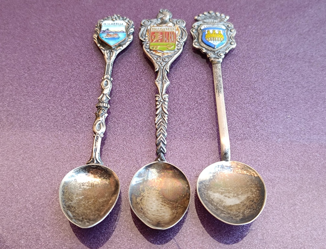 1960s Silver Spoon, Silver Spanish Souvenir, Collector Spoon, Vintage ...