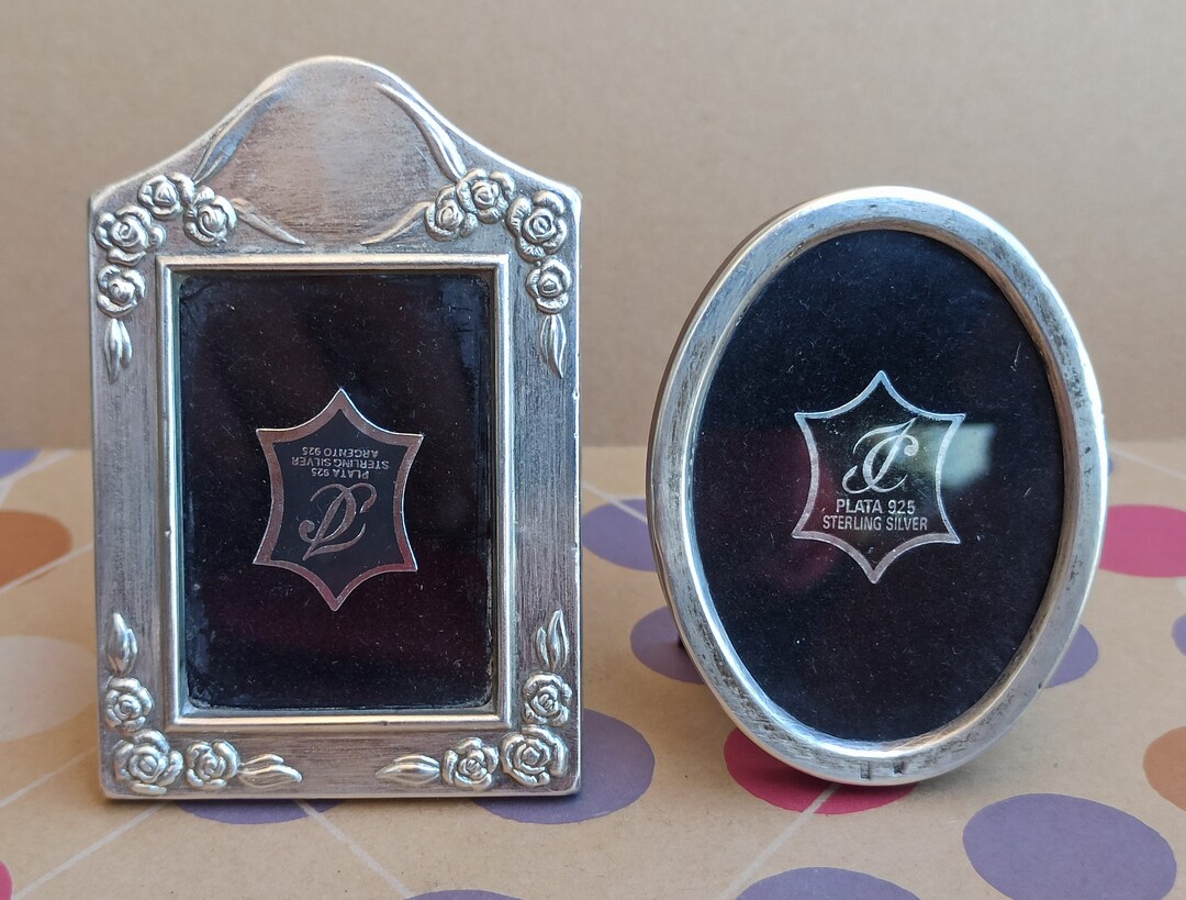 925 Silver Photo Frames Set, Silver Photo Frame, Wedding Gift, Photo ...