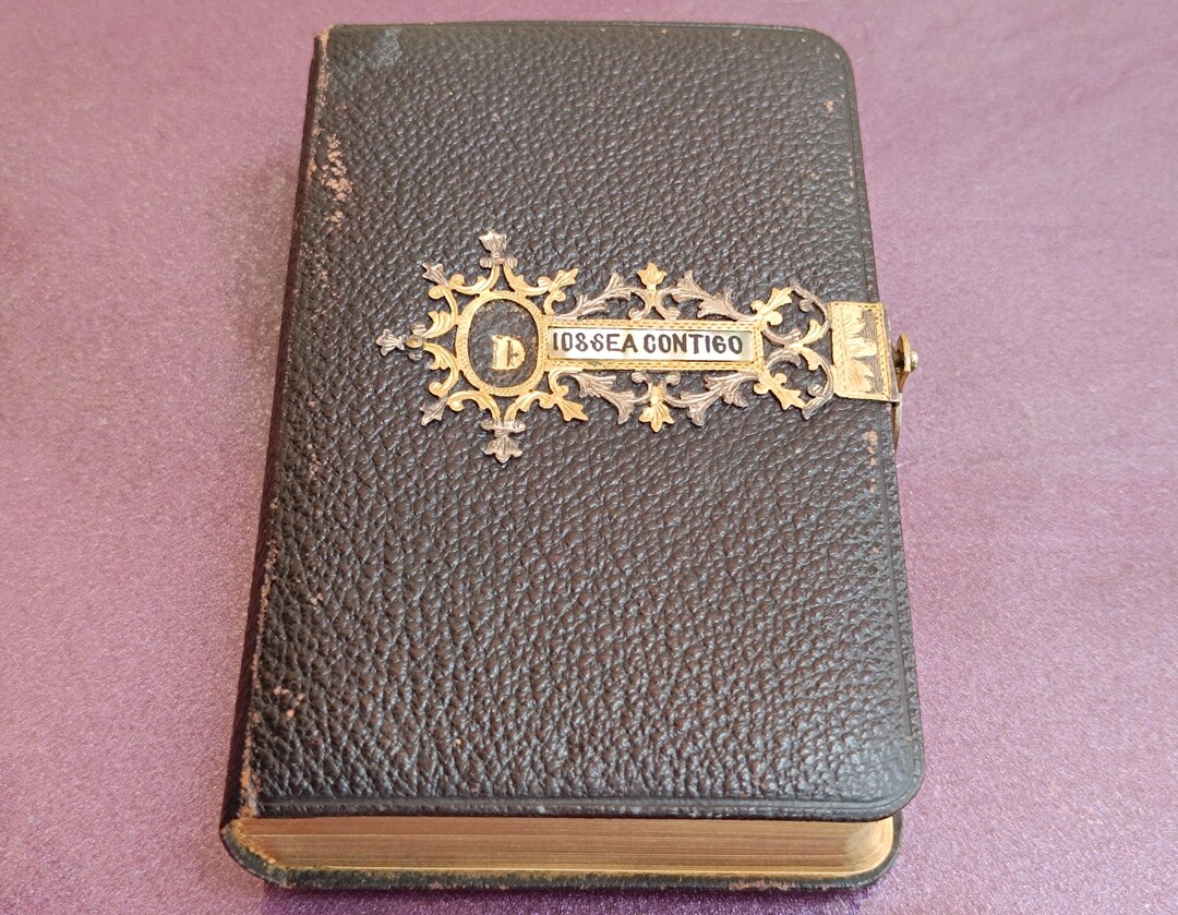 1896 Benziger & Co Jardin De Devocion, Dios Sea Contigo, Religious Book ...