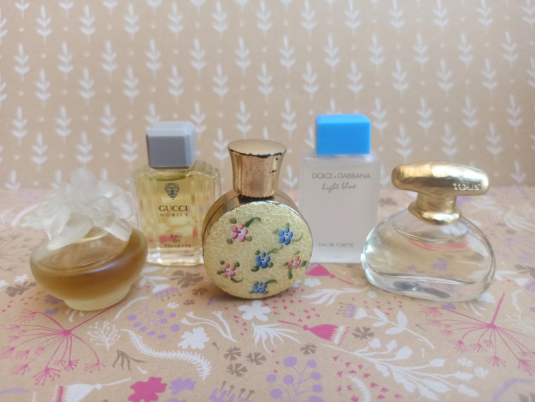 Set of 5 Perfume Mini, Perfume Miniatura Mini, Miniatura Splash, Eau De ...