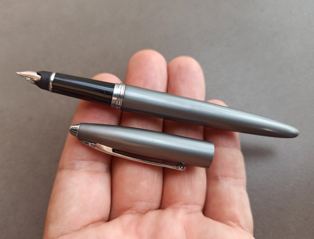 Vintage Fountain Pen, Chrome Plated, Antique Fountain Pen, Fountain Pen ...