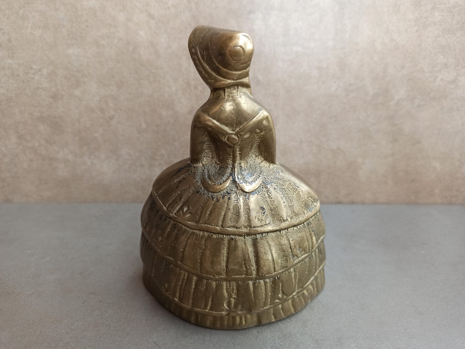 Antique Bronze Bell Antique Bronze Bell Lady Lady Bell - Etsy