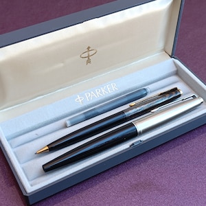 1980s Parker Ballpoint Pen and Pencil, Vintage Ballpoint Pen, Vintage ...