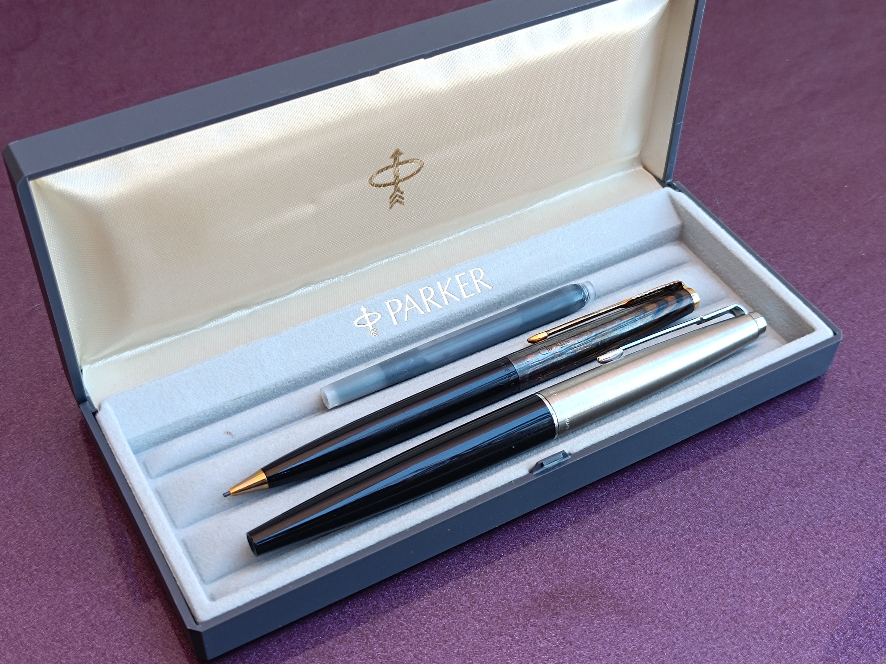 1980s Parker Ballpoint Pen and Pencil, Vintage Ballpoint Pen, Vintage ...