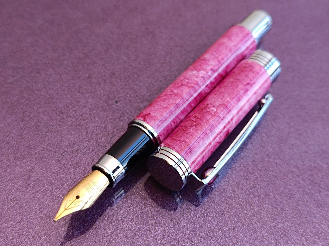 VACCARO Swarovski Crystals Fountain Pen, Gold Filled Fountain Pen ...