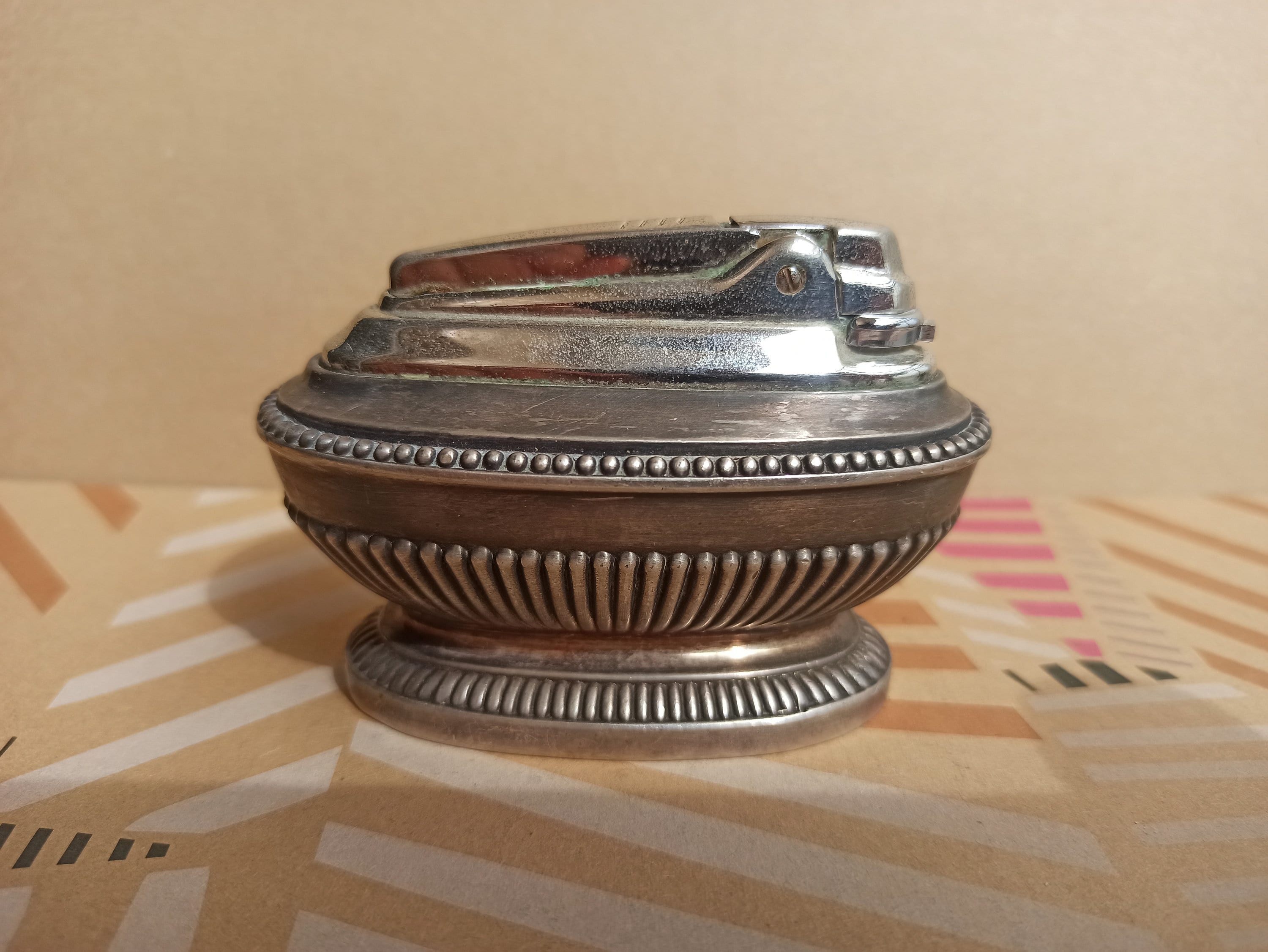 RONSON Silver Plated Desktop Lighter Ronson Lighter Original - Etsy