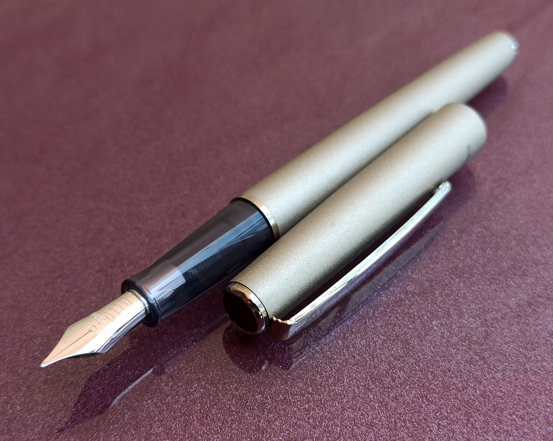 INOXCROM Vintage Gold Filled Fountain Pen, Fountain Pen, 1980 Fountain ...