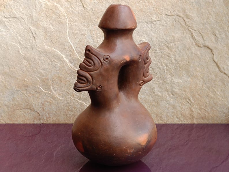 Taino Duho Ceramic Vase, Taino Art Figurine, Replica, Spain - Etsy