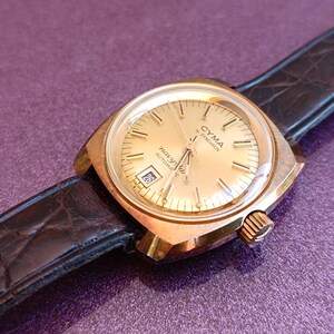 CYMA by Synchron Gold Filled 20m Swiss Automatic Watch, CYMA Watch ...
