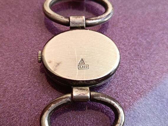 1960 Triangle 800 Silver Mechanical Watch, Silver 800… - Gem