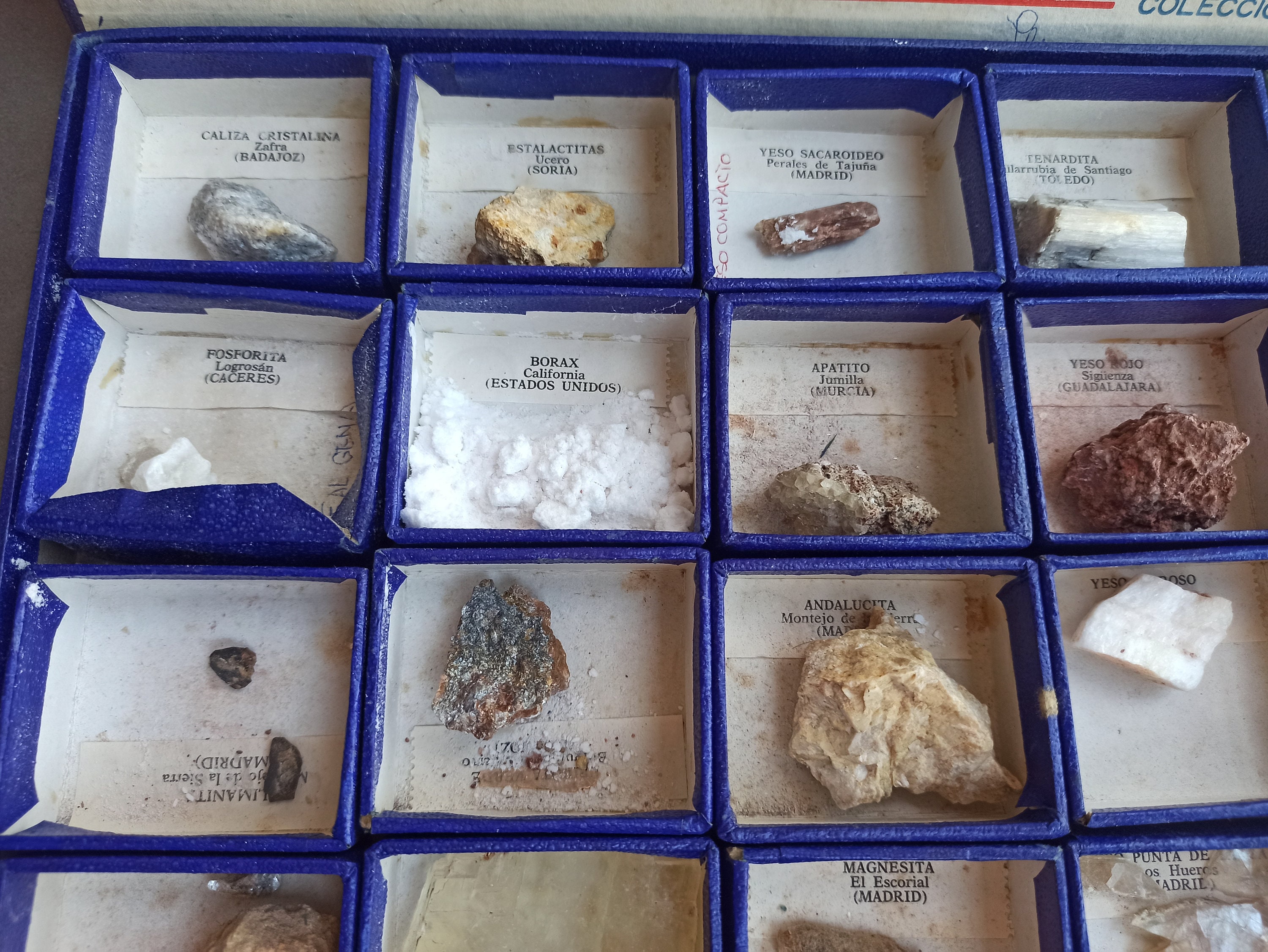 Antique Minerals Collection Rock Set Fossil and Mineral Set - Etsy