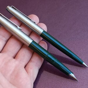 INOXCROM 77 SET Fountain Pen and Ballpoint Pen, Fountain Pen, Vintage ...