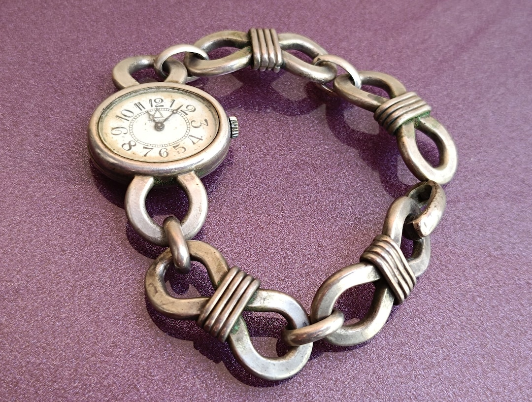 1960 Silver 800 Triangle Mechanical Watch, Silver 800 Watch, Automatic ...