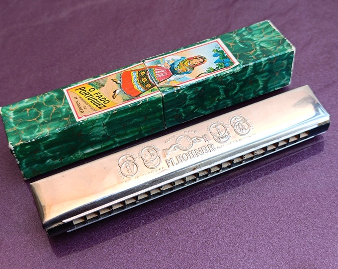 1900s M. Hohner Harmonica O FADO Portuguez M Hohner, Vintage Harmonica ...
