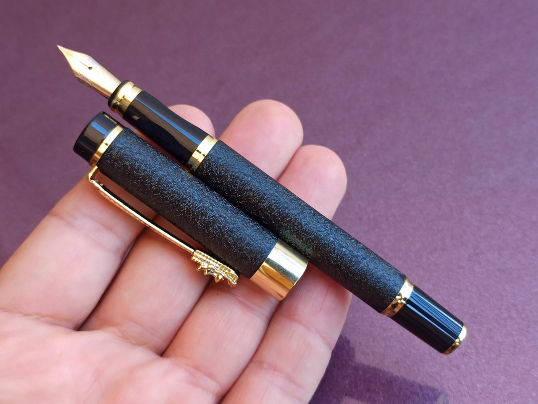 Dragon Fountain Pen, Genius Iridium Gold Plated Fountain Pen, Vintage ...