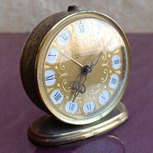 1960s LOOPING SWISS Alarm Clock With Mechanical Mechanism Antimagnetic ...