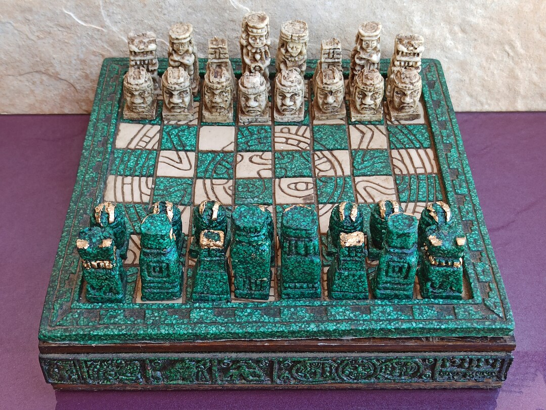 RARE Handmade Chess Game, Antique 1950 Chess, Vintage Chess, Chess ...