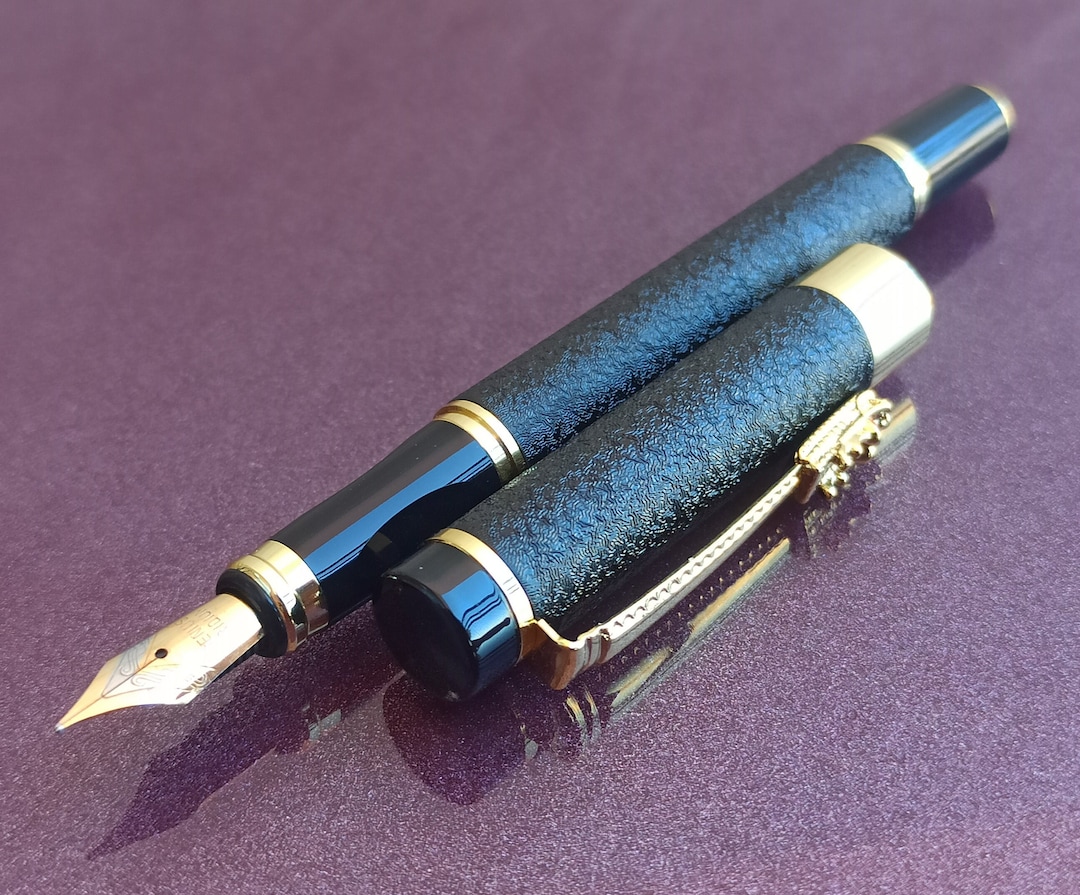 Dragon Fountain Pen, Genius Iridium Gold Plated Fountain Pen, Vintage ...
