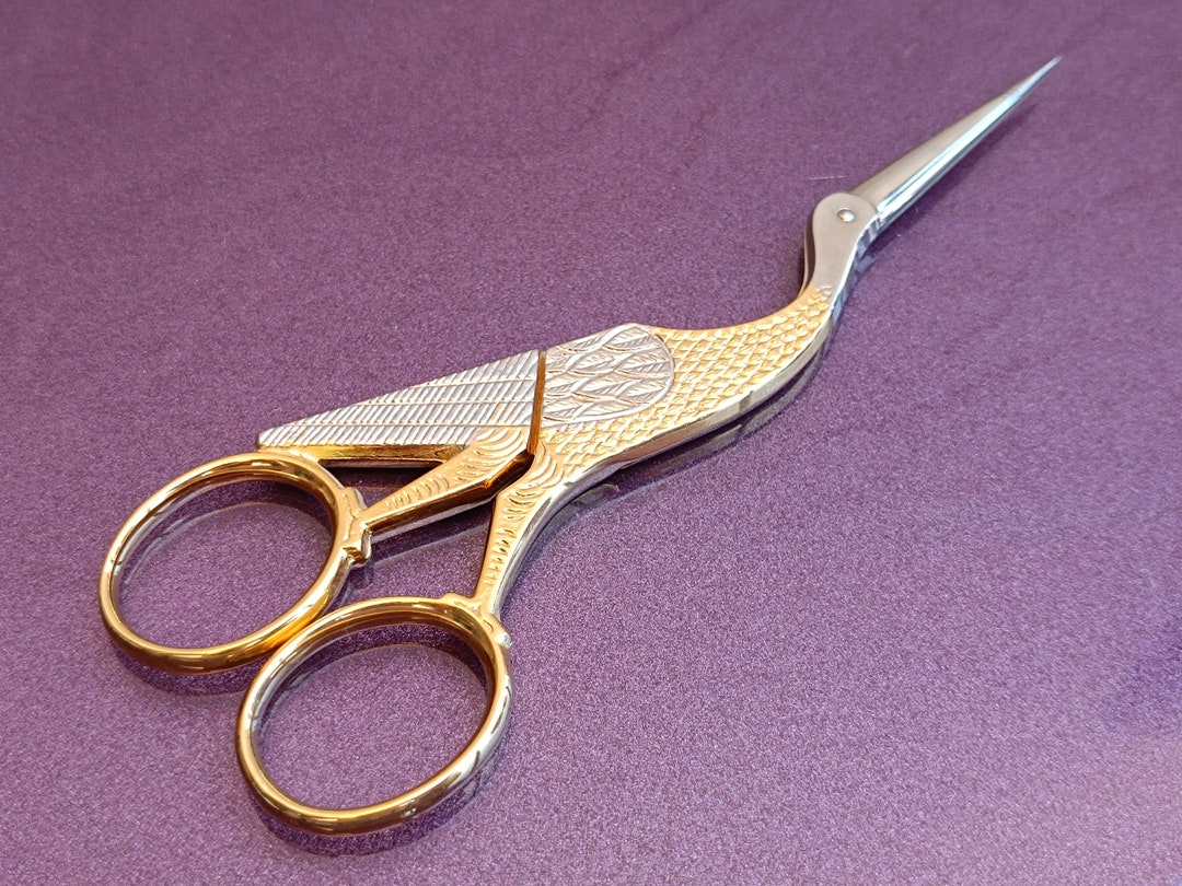 Gold Filled Scissors, Vintage Italian Scissors, Sewing Tool, Inox ...