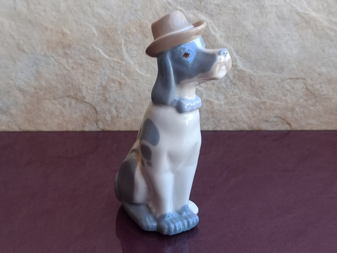 CASADES Marti Dog in a Hat, Lovely Dog Figurine, Porcelain Dog, Vintage ...
