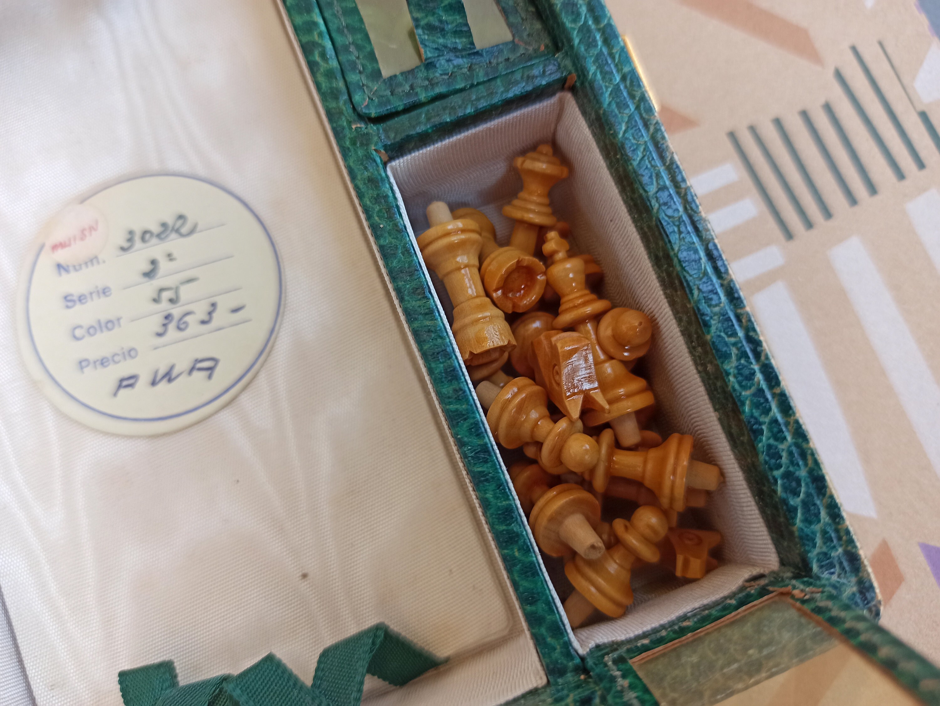 RARE 1950 Hand Carved Chess Antique Chess in Original Box - Etsy