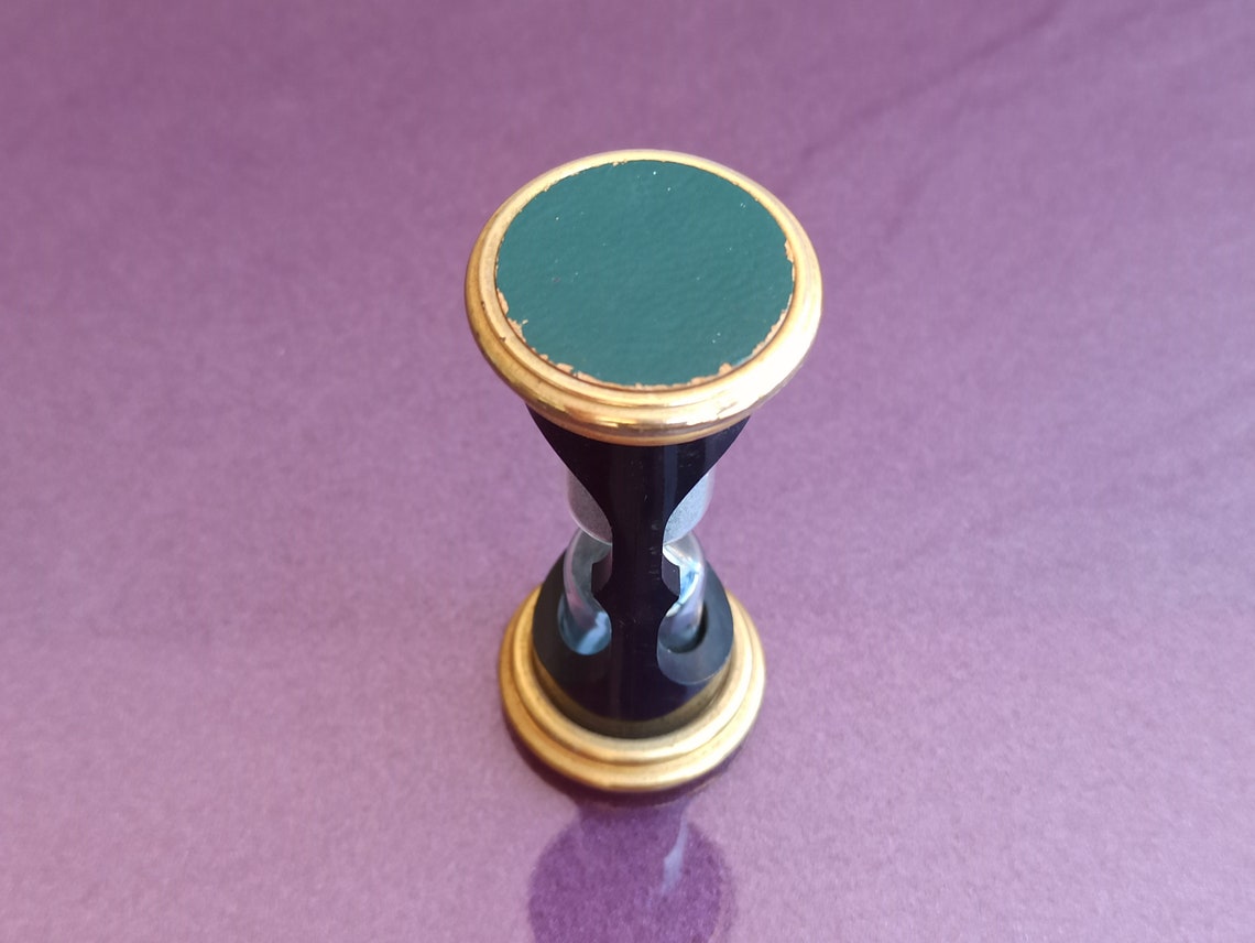 3 Minutes Bronze and Plastic Hour Glass, Gray Sand Timer, Hour Glass ...