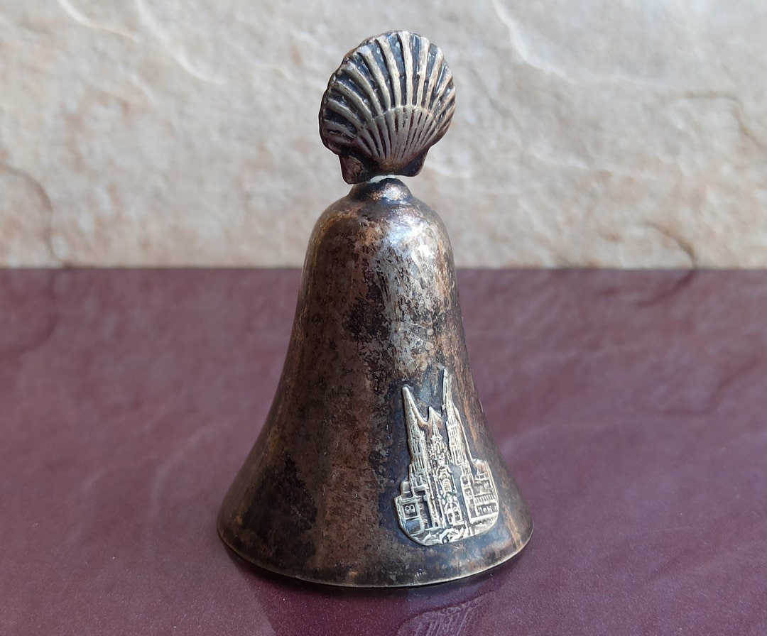 1950 Silver Plated Alpaca Saint Santiago De Compostela Bell, Alpaca ...