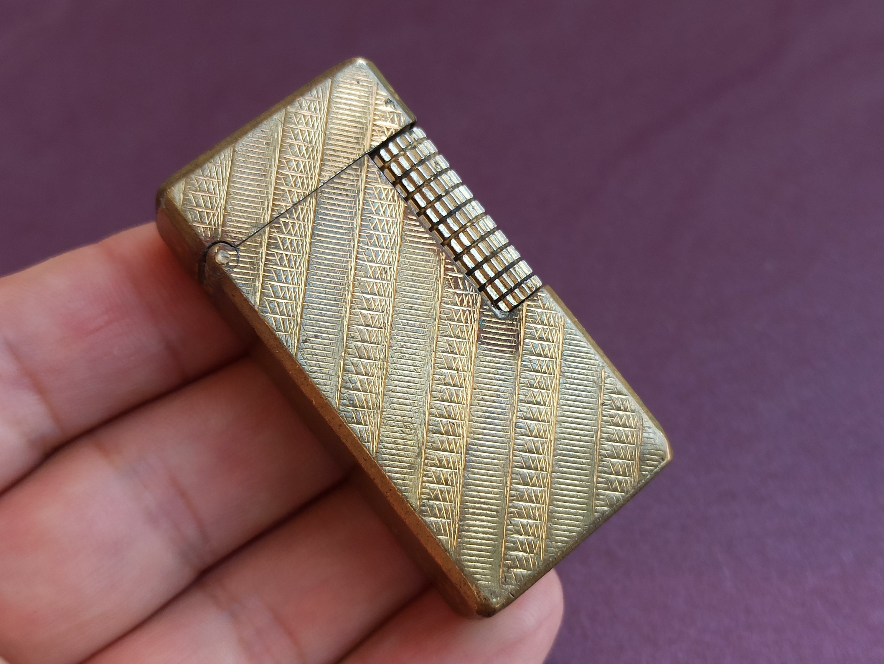 1970 ZAIMA Comelet Gold Plated Vintage Lighter Antique Pocket - Etsy