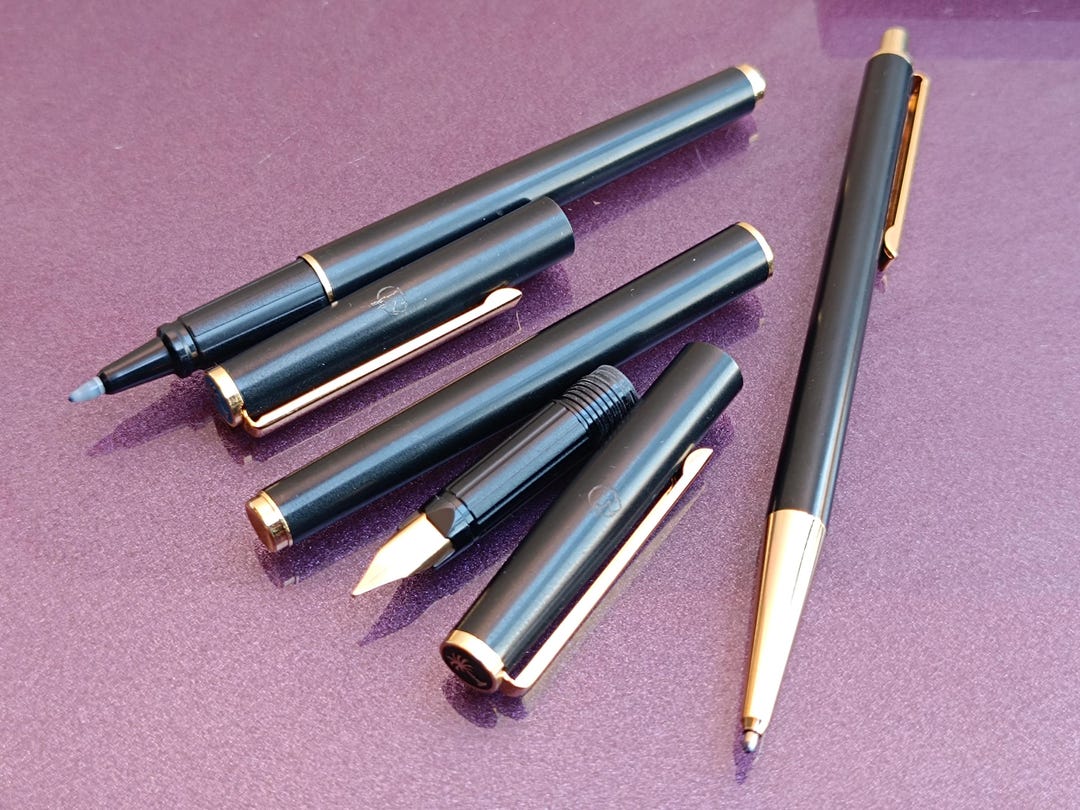 German Fountain Pen and Ballpoint Pen, Vintage Fountain Pen, Retro ...