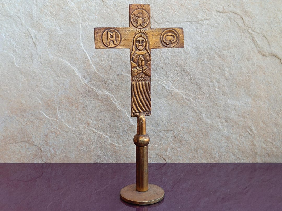 1980 Religious Jesus Cross, Jesus Cruz, Old Religious Cross Figurine ...