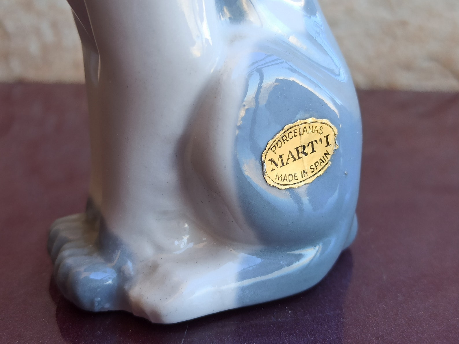 CASADES Marti Dog in a Hat, Lovely Dog Figurine, Porcelain Dog, Vintage ...
