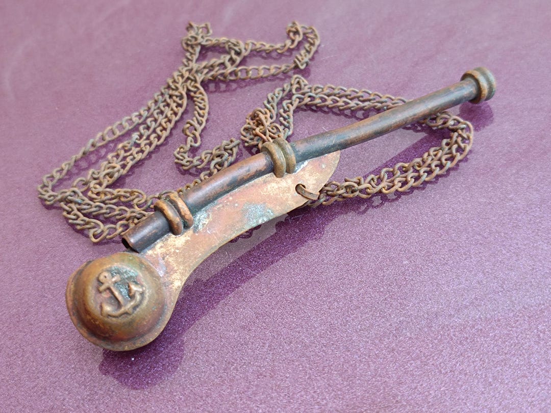 1950s Boatswain's Whistle, Whistle, Ship's Whistle, Sea Whistle, Metal ...
