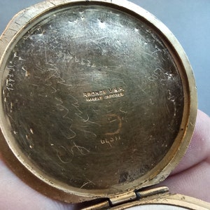 Brass VRF Mechanical Cronometro Marcue Depose, Bronze Pocket Watch ...